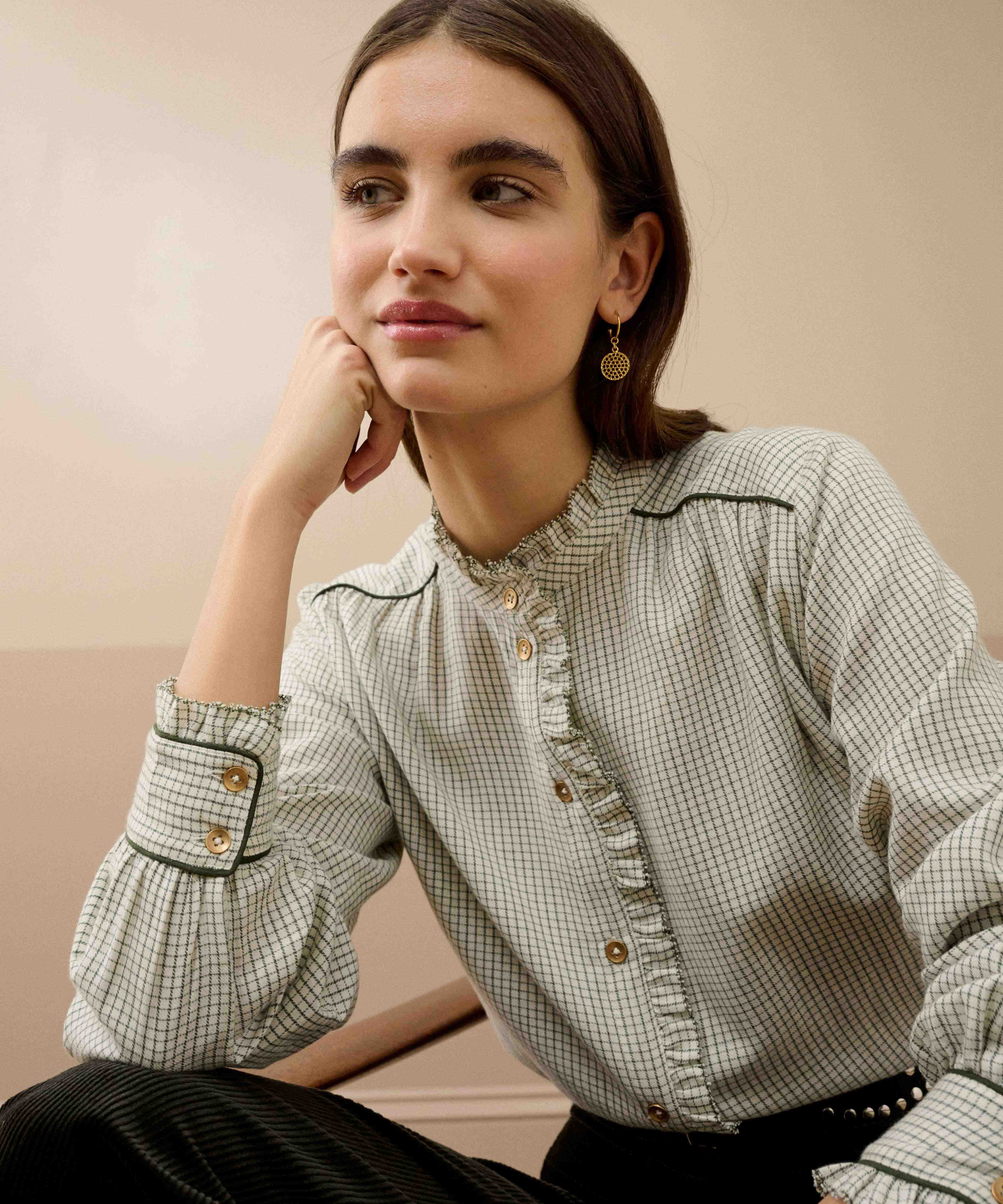 Brora Brushed Cotton Pie Crust Shirt – Exquisite Wool Traders